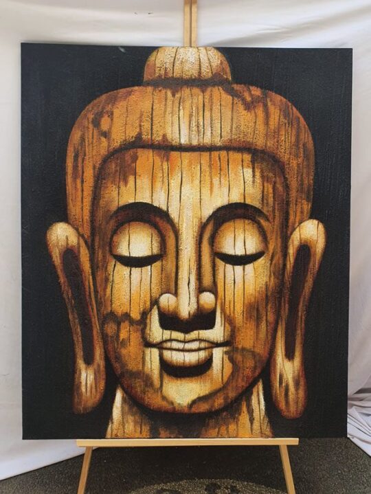 Traditional Buddha Head Painting